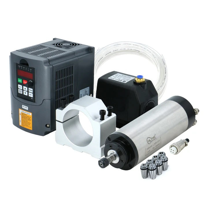 1.5kW Air Cooled Round Spindle With VFD Kit – CNC Online SA