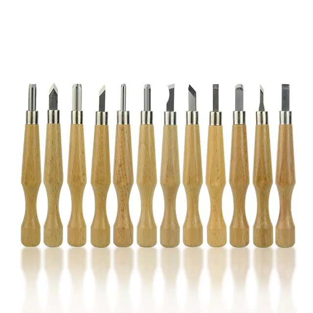 12 Piece Wood Carving Chisels – CNC Online SA