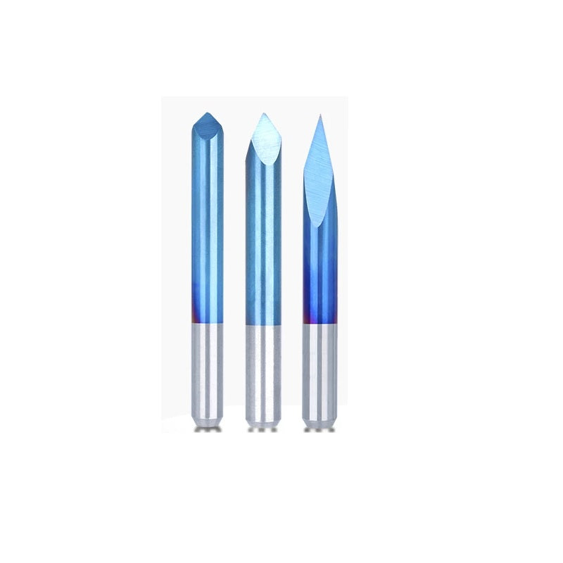 3 Edge Pyramid Engraving bit (Multiple Angle Options) – CNC Online SA