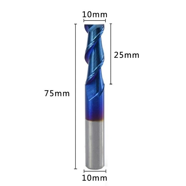 Double Flute End Mill Up-cut (Multiples Size Options) – CNC Online SA